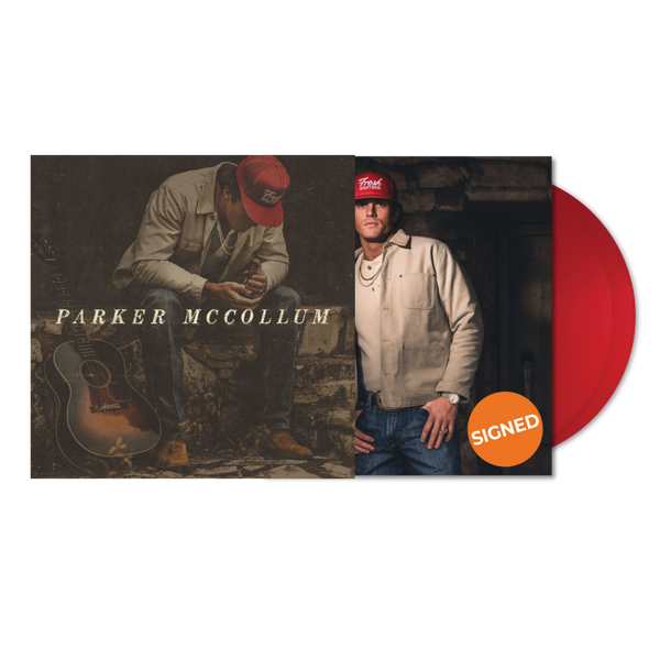 Parker McCollum (2LP-Vinyl-Opaque Apple Red-Signed Red Hat Art Card ...
